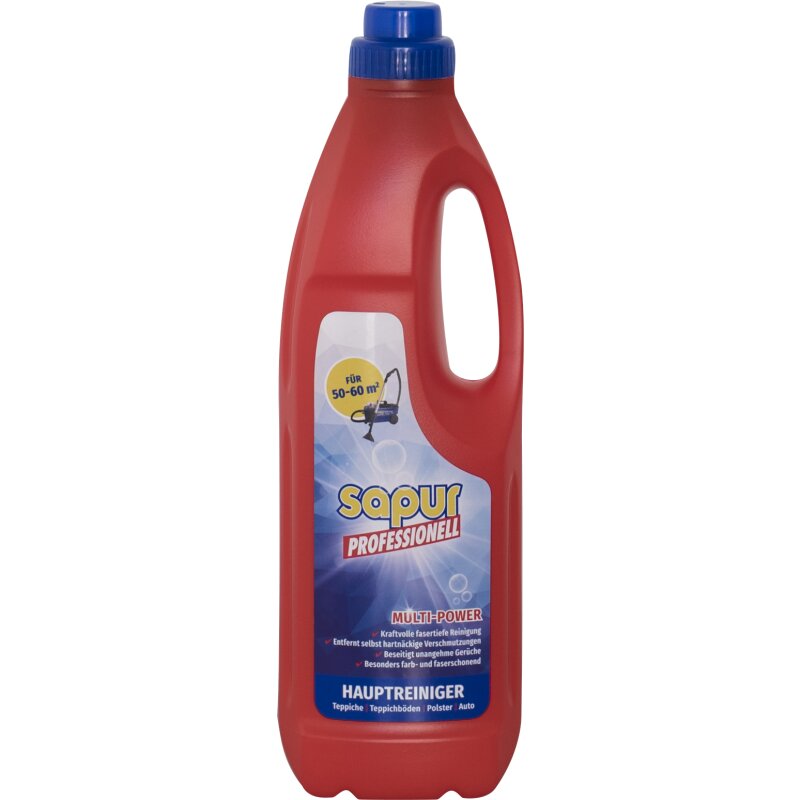 sapur Hauptreiniger 1 Liter - Fasertiefe Teppichreinigung